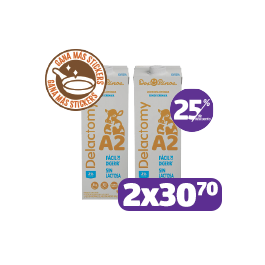 Leche Delactomy sin lactosa tetrabik UHT. Normal 20.50